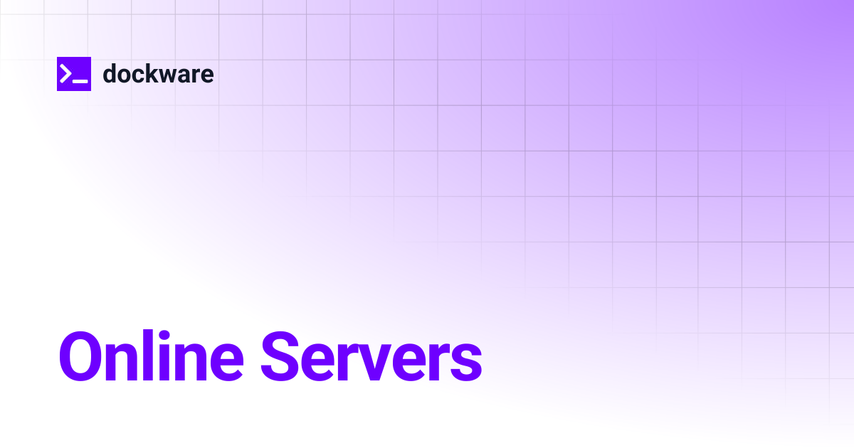 Online Servers | dockware