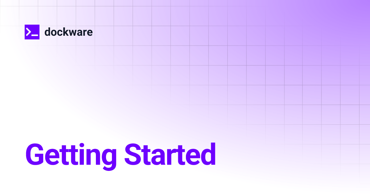 Getting Started | dockware
